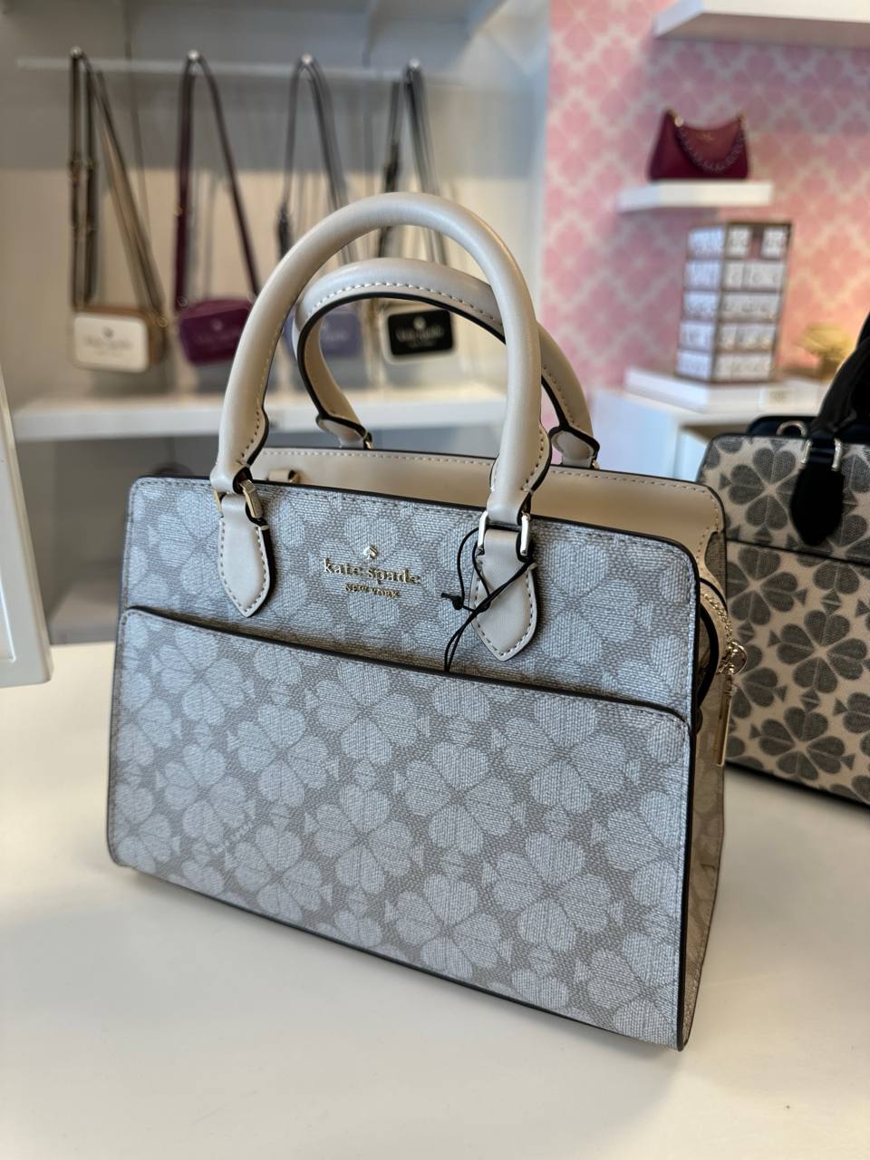 (PRE Order) KATE SPADE Madison Spade Flower Small Satchel – uMoMasShop